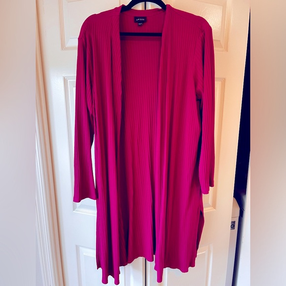 J. Jill | Sweaters | Jjill Long Cardigan Berry Color | Poshmark